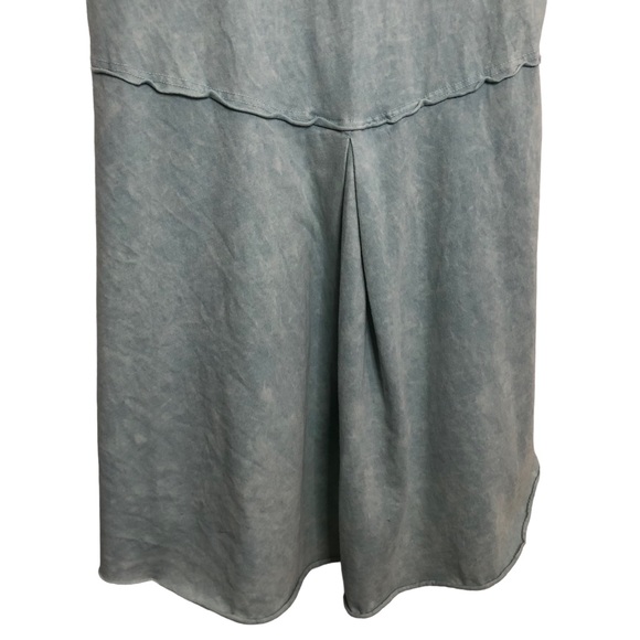 PPLA | Tops | Ppla Clothing Light Blue High Neck Burnout Longline Flowy ...